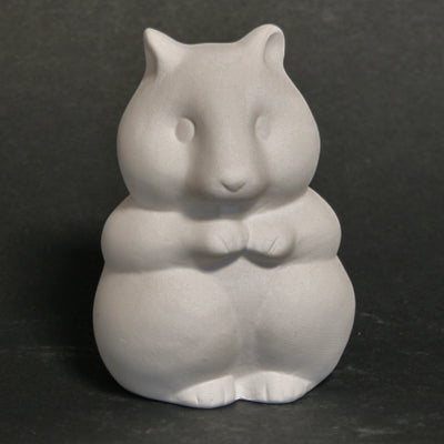 Bisque Hamster 6 X 6 X 8Cm - Art Central Pottery